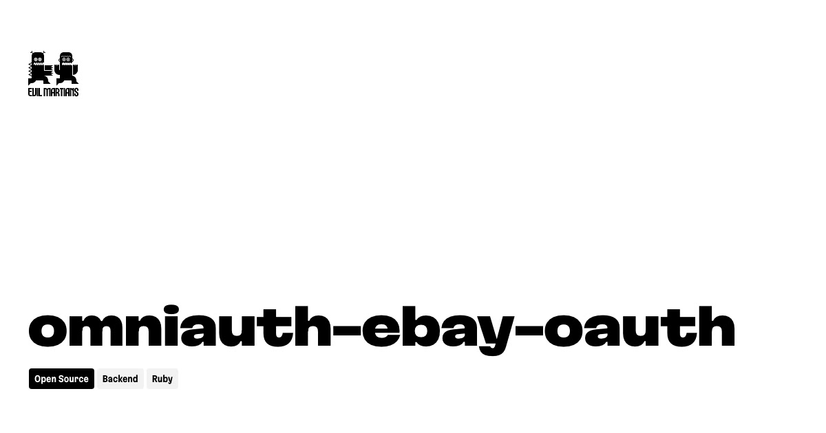 Omniauth Ebay Oauth At Evil Martians