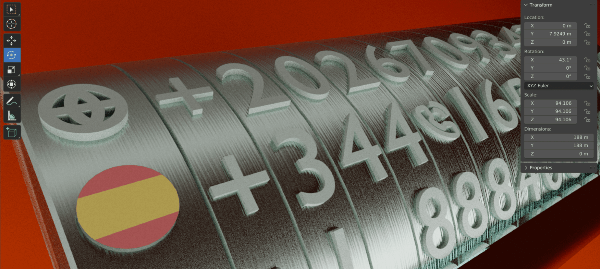 Blend to my will! Fonts on cylinder objects in Blender—Martian ...